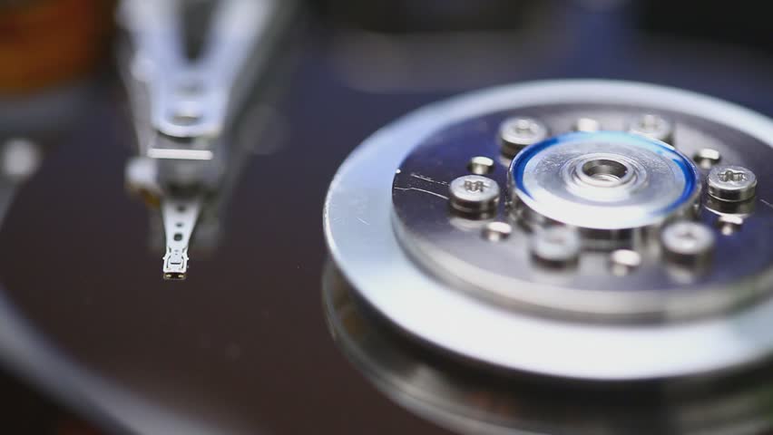 Stock video of hard disk drive spin up, initializing | 354145 ...