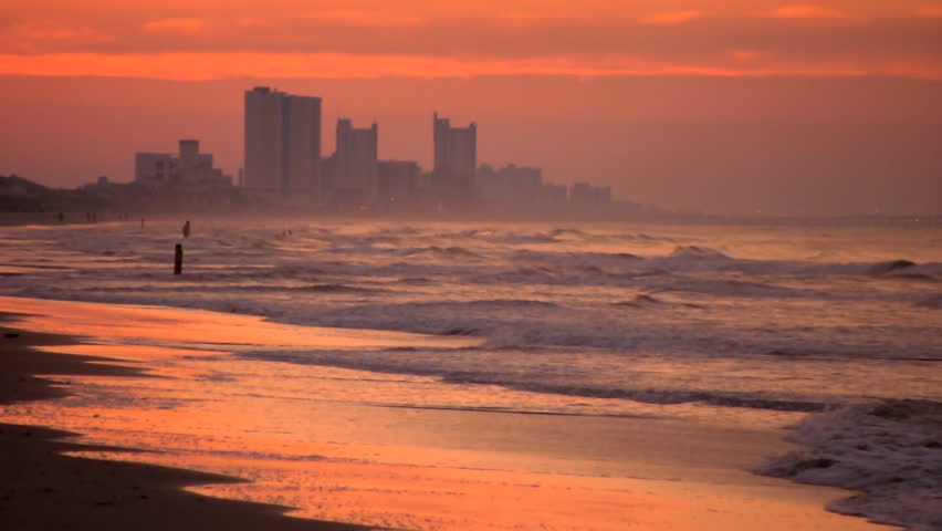Sunset at Myrtle Beach, South Carolina image - Free stock photo ...
