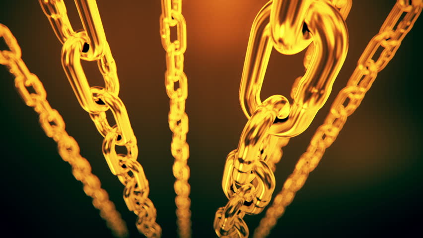 Reflective Gold Chain Moving On Stock Footage Video (100% Royalty-free ...