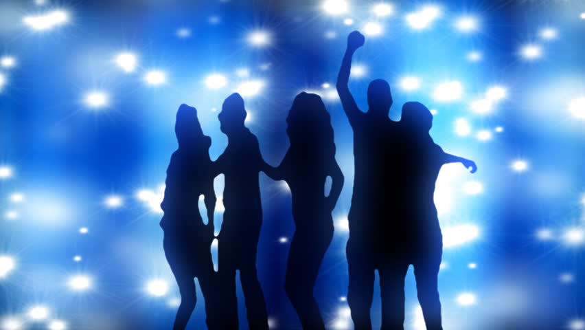 Dancers Against Blue Backdrop Stock Footage Video (100% Royalty-free ...