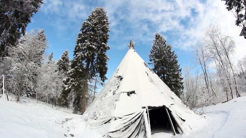 Time Lapse Tee Pee Snow Stock Footage Video (100% Royalty-free) 3693035 ...