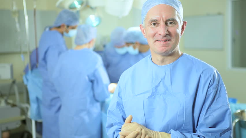 Portrait Female Trauma Nurse Wearing Full Surgical Scrubs Smiling ...