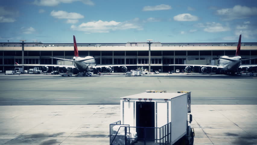 Empty Airport Terminal Stock Footage Video (100% Royalty-free) 3815165 ...