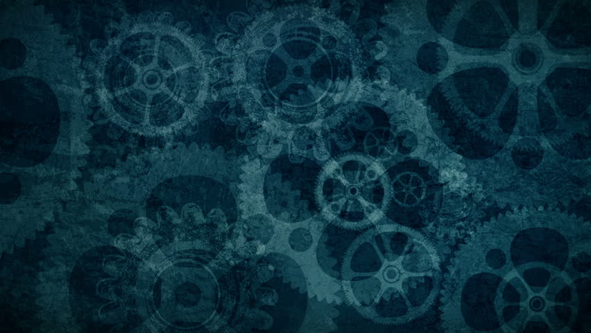 Blue Grunge Turning Gears Background Loop Stock Footage Video 3895862 ...