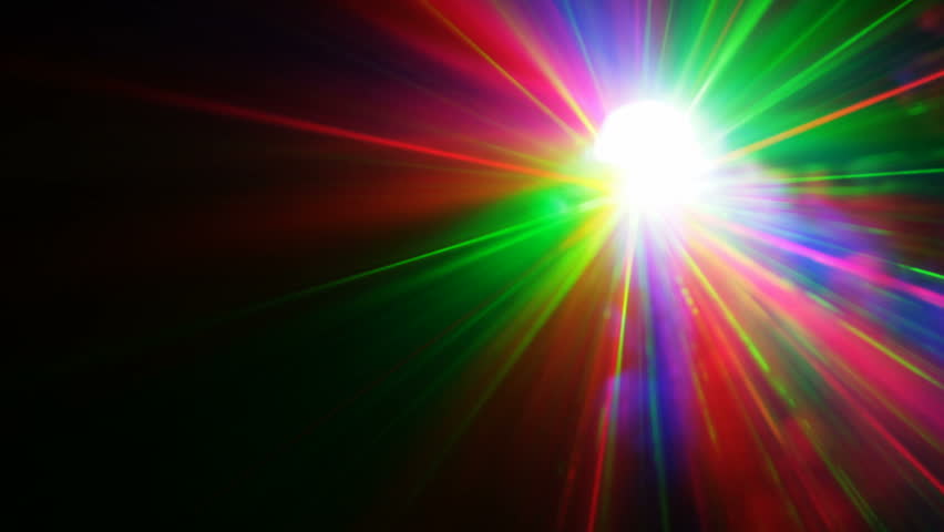 Loop Animation Of Abstract Psychedelic Laser Lights Rotating In ...