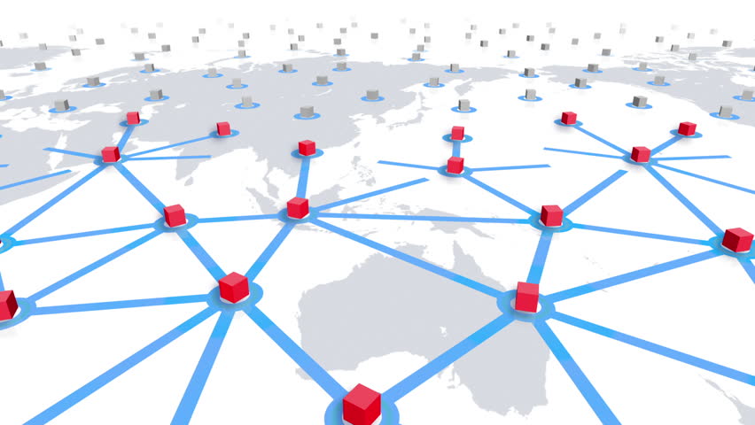 Social Network Connectivity Grid. A Large Social Network Of People ...