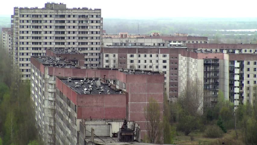 Extinct City Pripyat. Town Ghost. (Chernobyl NPP) Stock Footage Video ...