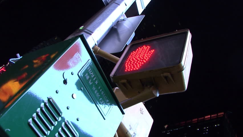 Stock video of traffic lights switch from red to | 4134355 | Shutterstock