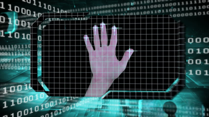 Stock video of animation of various clips showing scanner | 4230655 ...