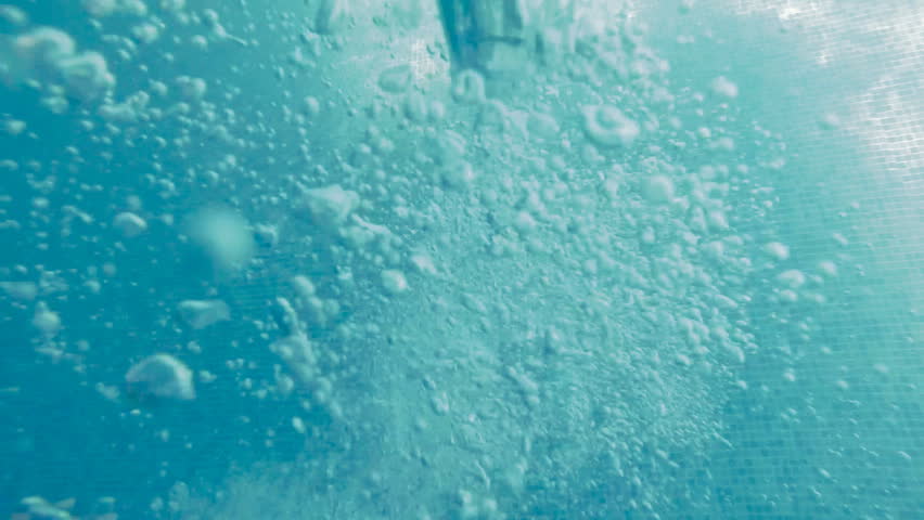 Bubbles Rising to the Surface. Stock Footage Video (100% Royalty-free ...