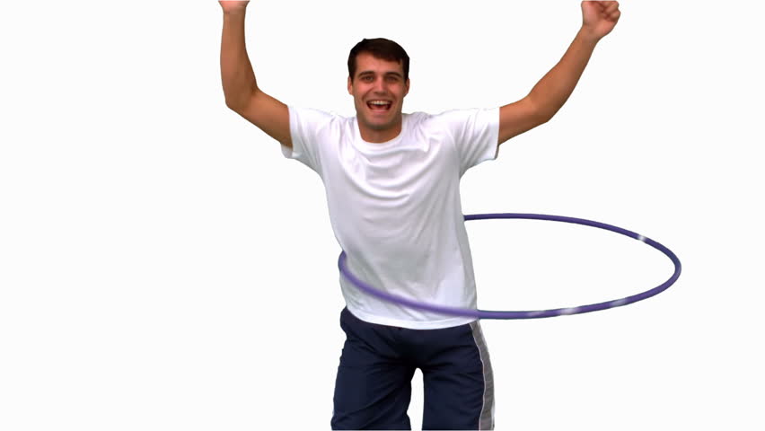 Stock video of man playing with a hula hoop | 4529825 | Shutterstock