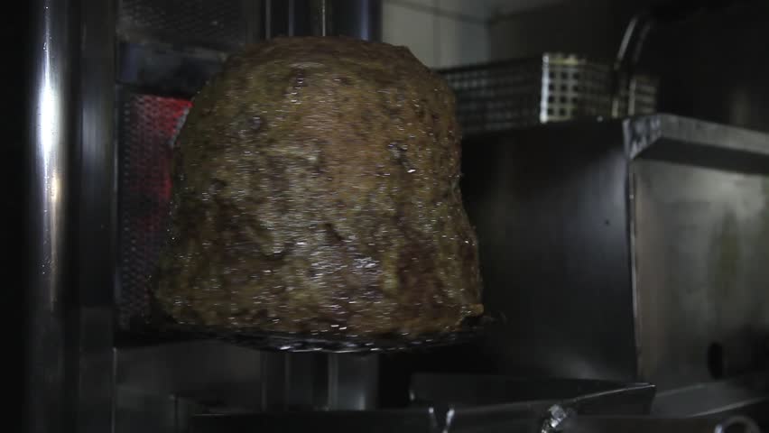 Doner Kebab Being Roasted...a Spinning Stock Footage Video (100% ...