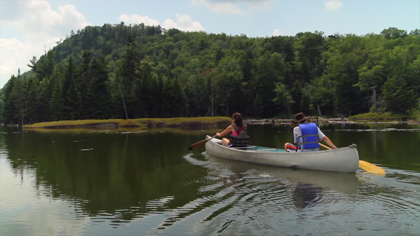 Canoe in a calm lake image - Free stock photo - Public Domain photo ...