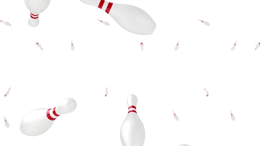 Stock video of falling bowling pins | 4827755 | Shutterstock