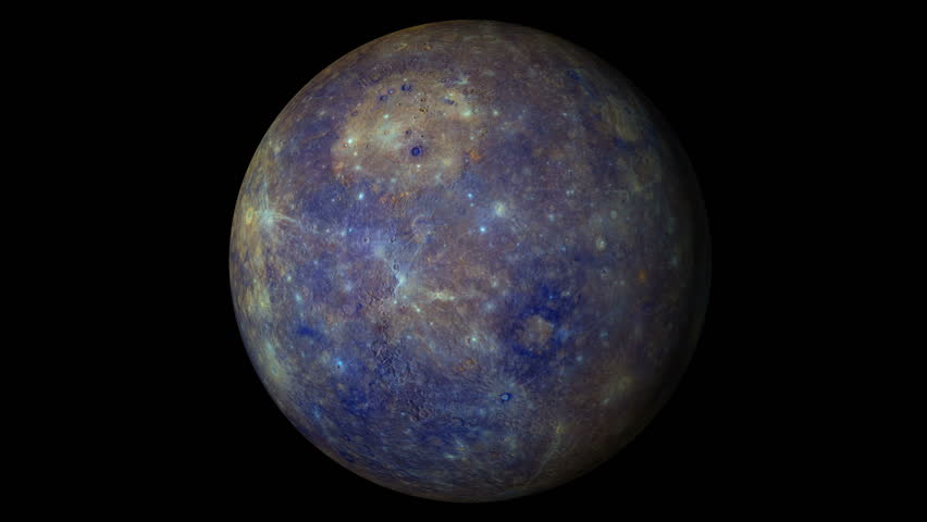 Animated One Revolution Of Planet Mercury With Correct Rotation ...
