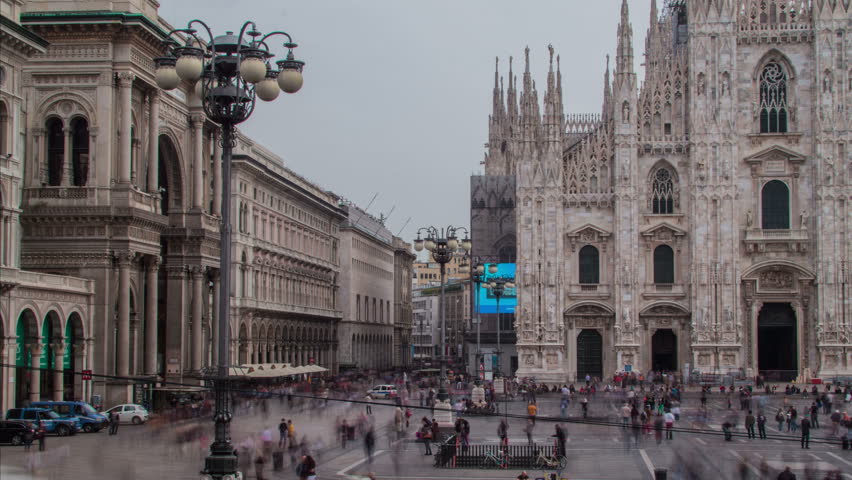 Milan, Italy, Crowd of People Stock Footage Video (100% Royalty-free ...
