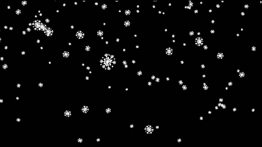 Snowfall On A Transparent Background Stock Footage Video 5163695 ...