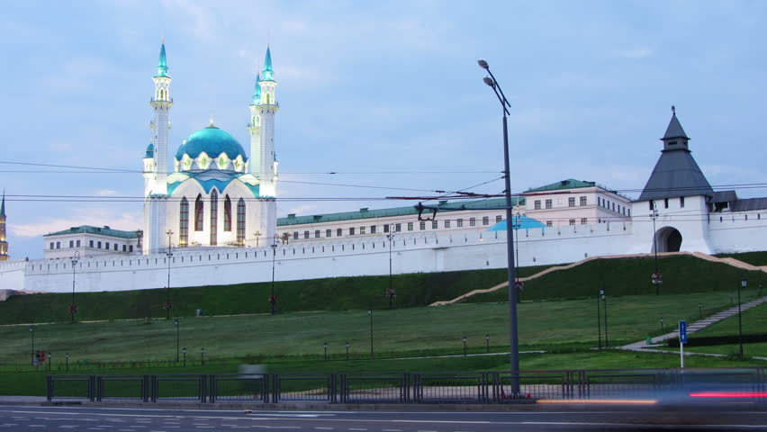 Kazan Kremlin and Kul Sharif Stock Footage Video (100% Royalty-free ...