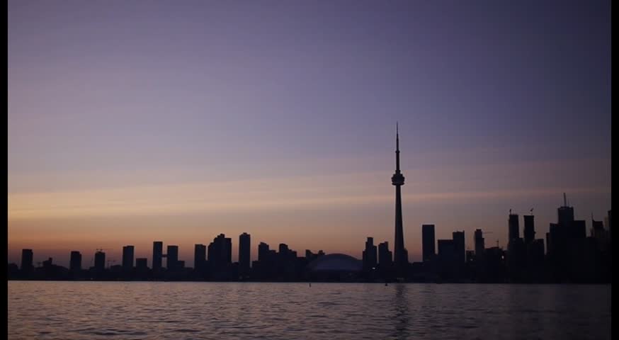 Toronto Skyline Day To Night Timelapse Stock Footage Video 1759328 ...