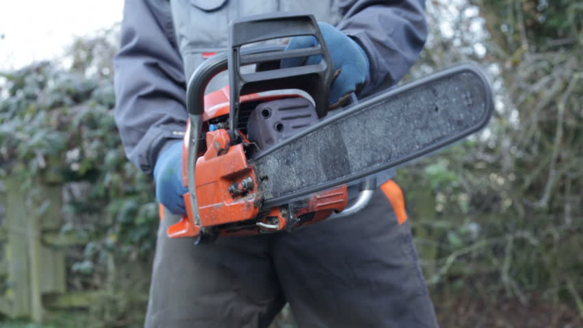 Chainsaw in Action Stock Footage Video (100% Royalty-free) 5438255 ...