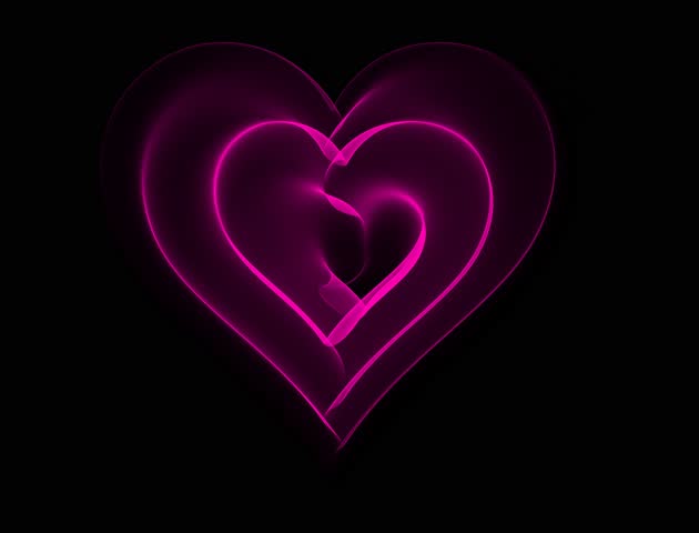 Stock Video Clip of Valentine's day lovely romantic heart animation ...
