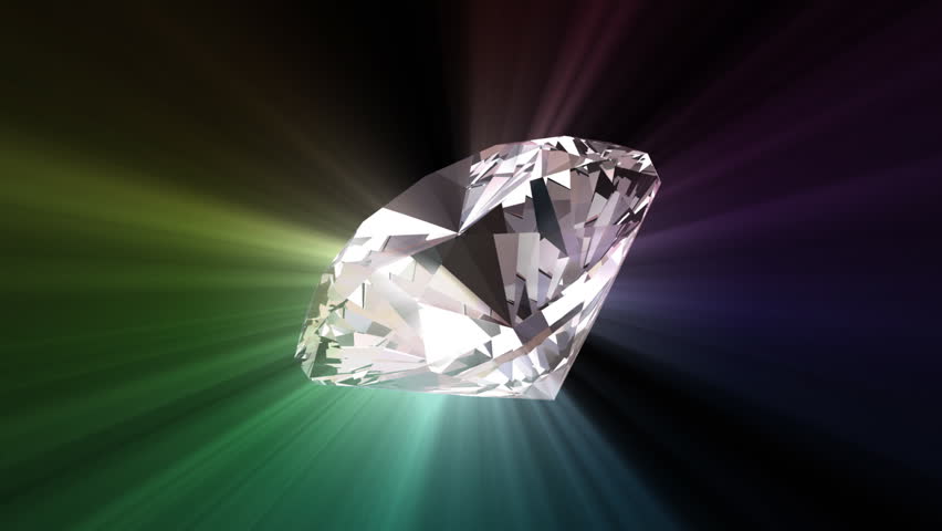 Set Of Spinning Shiny Diamonds - Diamond 06 (HD) - Motion Background ...