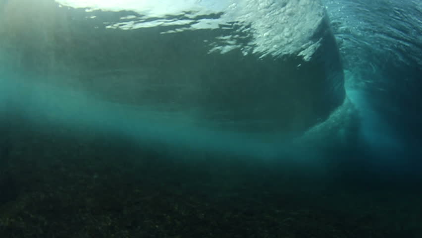 Underwater Ocean Wave Crashing Stock Footage Video (100% Royalty-free ...