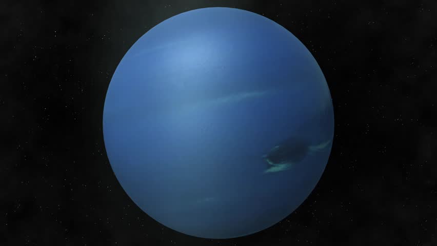 Planet Neptune Beautiful 3d Animation Of The Planet Neptune Rotates ...