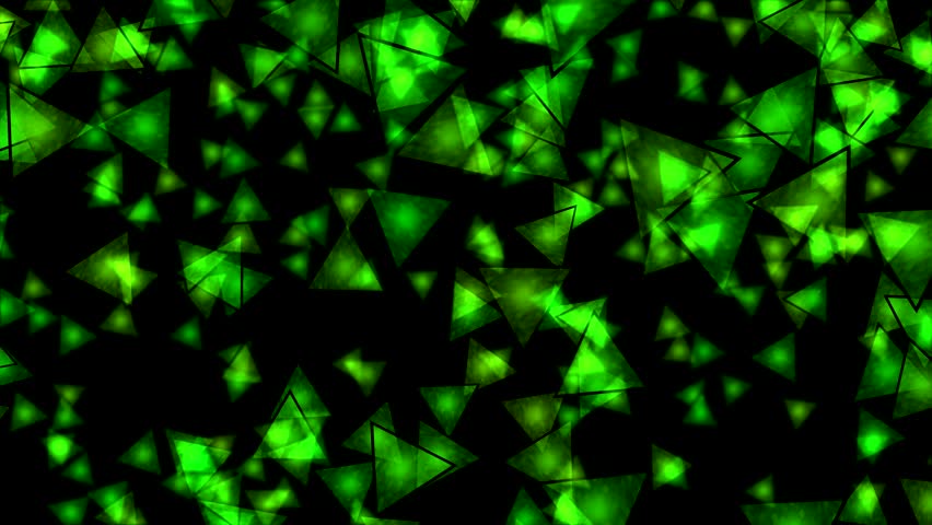 Falling Triangles - Loop Green Stock Footage Video (100% Royalty-free ...