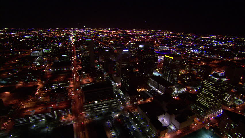 Skyline Phoenix Arizona. Incredible Far Perspective Of The Phoenix ...
