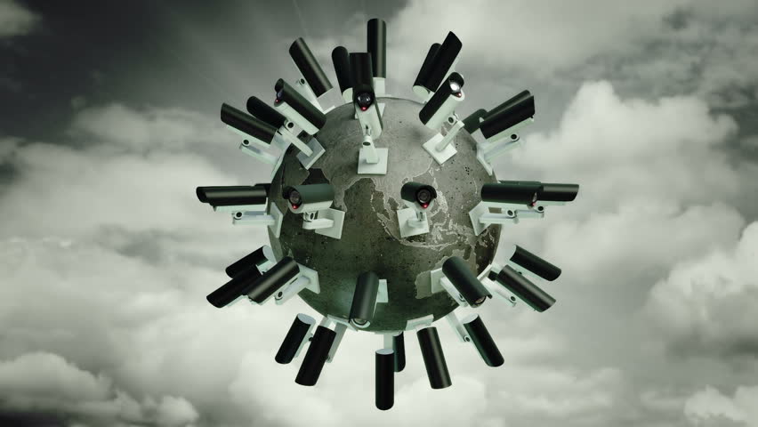 Animation of Multiple Security Cameras Stock Footage Video (100% ...