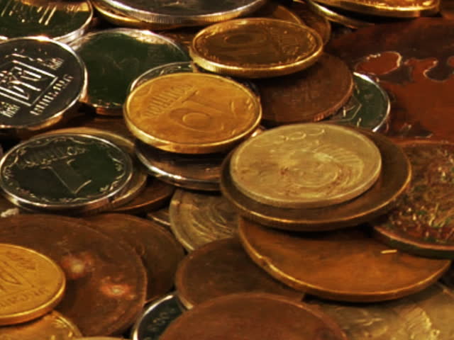 Rotatory Coins Loop Stock Footage Video (100% Royalty-free) 580855 ...