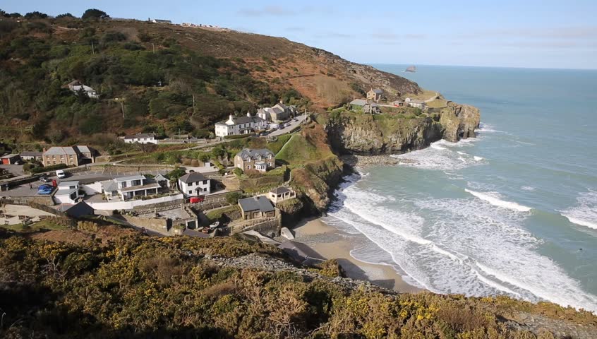 St Agnes Beach Cornwall England UK Near To Redruth And Newquay Stock ...