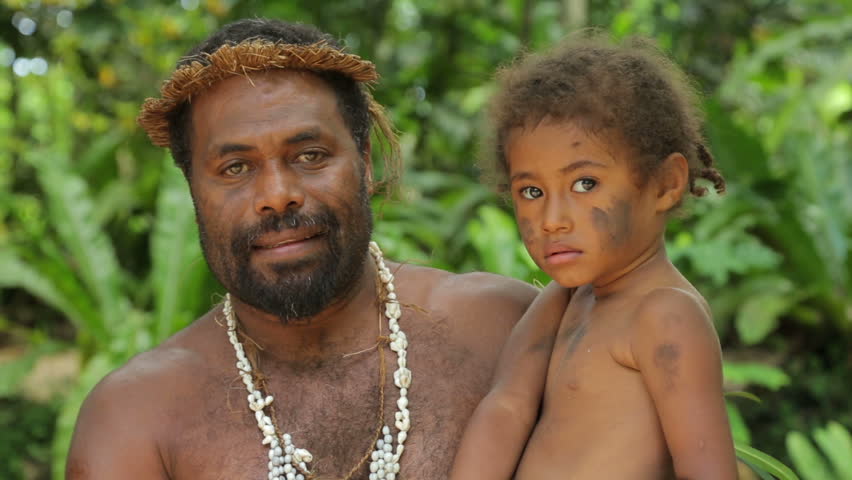 Father And Son At An Indigenous Tribe In The Amazon Stock Footage Video ...