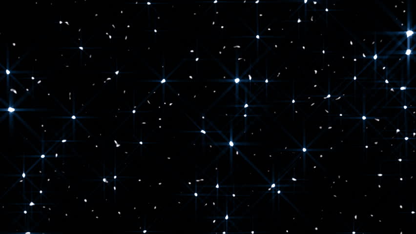 Stars In The Sky. Looped Animation. Beautiful Night With Twinkling ...