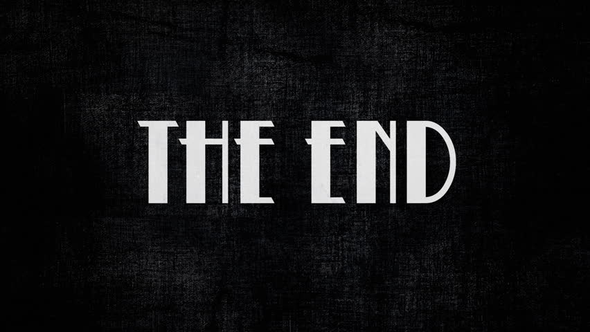 The End - Movie Ending Title - Old Silent Movie Style Stock Footage ...