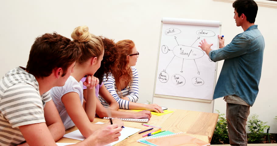 Student Presenting an Idea to Stock Footage Video (100% Royalty-free ...