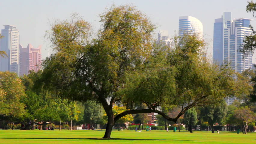 Uae.dubai.al Safa Park February 2014.burj Stock Footage Video (100% ...