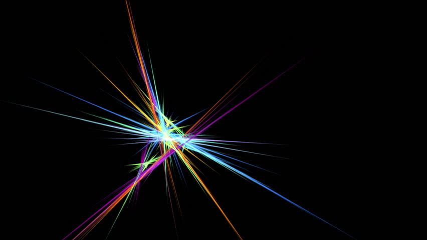 Bright Colorful Rays of Light Stock Footage Video (100% Royalty-free ...