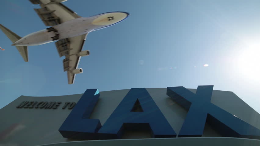 LOS ANGELES - FEBRUARY 17, 2014: Large LAX Sign Greets Visitors To Los ...