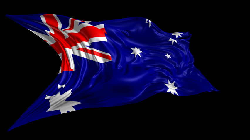 Stock Video Clip of Flag of Australia Beautiful 3d animation of ...