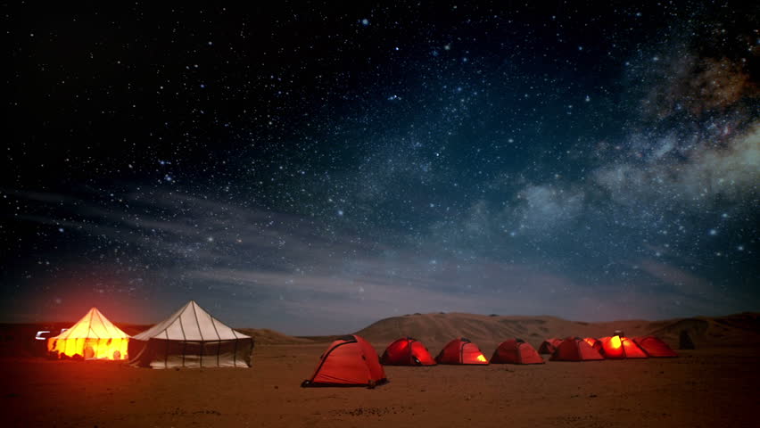 Stock Video Clip of Timelapse of sahara night | Shutterstock
