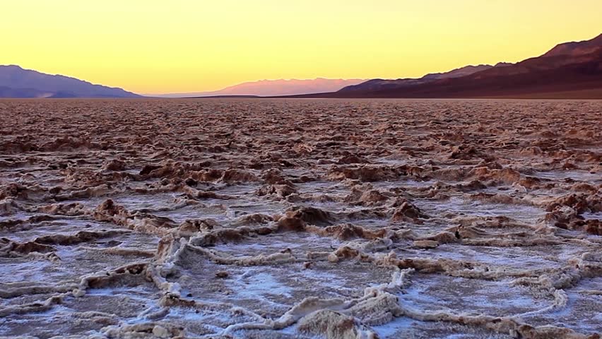 Badlands Salt Pan at Sunset, Stock Footage Video (100% Royalty-free ...