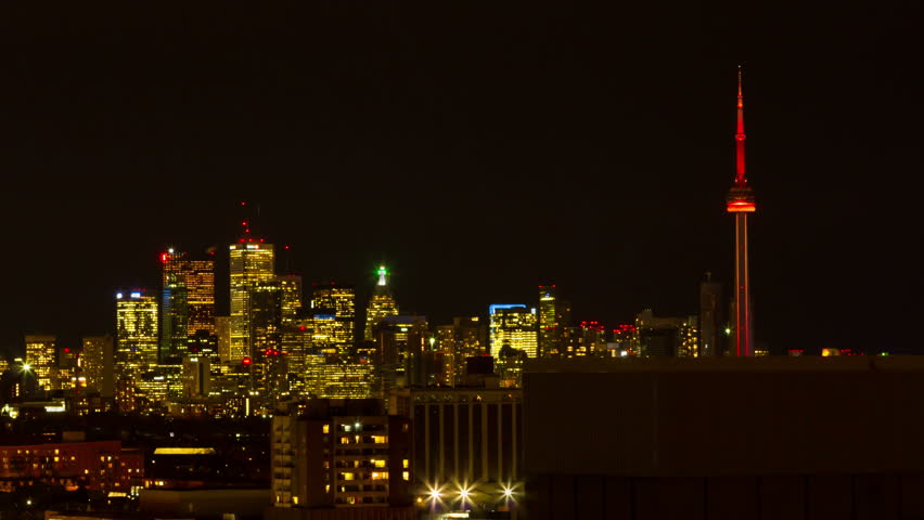 Stock video of 4k timelapse of toronto skyline at | 6543095 | Shutterstock
