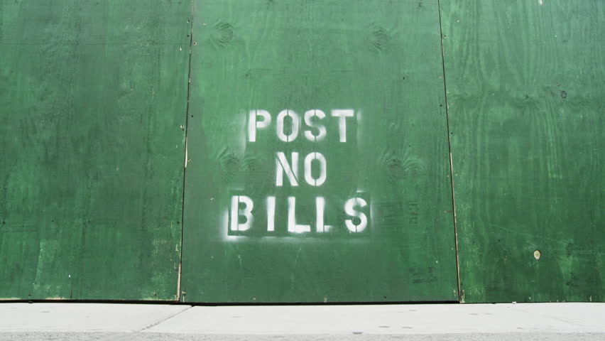 Stock video of low angle shot of post no | 6893395 | Shutterstock