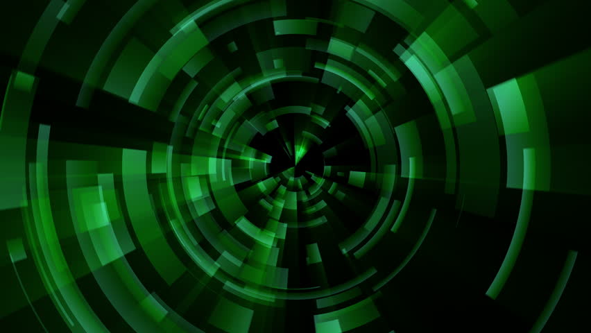Stock video of green techno animation. loop between 6:00-18:00 ...