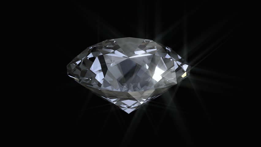 Spinning Diamond - Looped And Alpha Masked 3d Animation Stock Footage ...