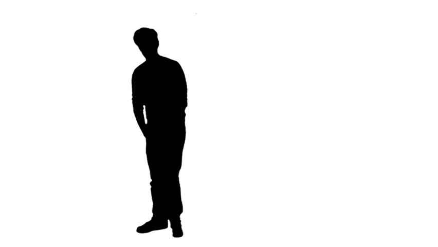 Stock video of stand alone posing man silhouette - | 7230745 | Shutterstock Stock video of stand alone posing man silhouette - | 7230745 | Shutterstock