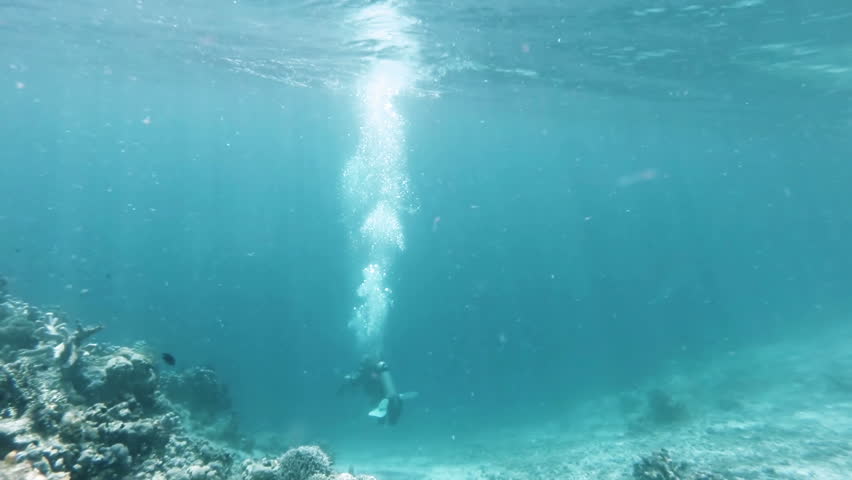 4K! High Quality Looping Animation Of Ocean Waves From Underwater ...