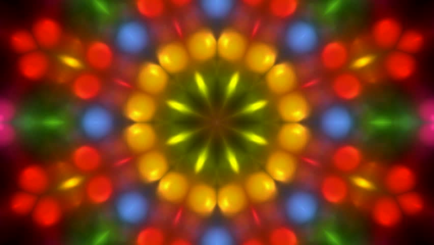 Color Disco Flower Pattern,orient Fancy Stock Footage Video (100% ...